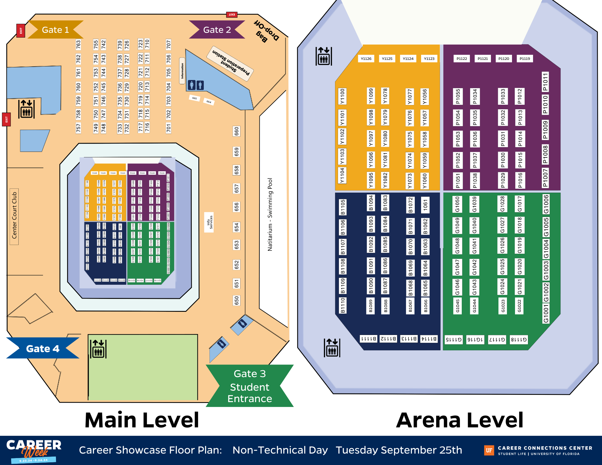 Career Showcase Map and Employer Information - Career Connections Center