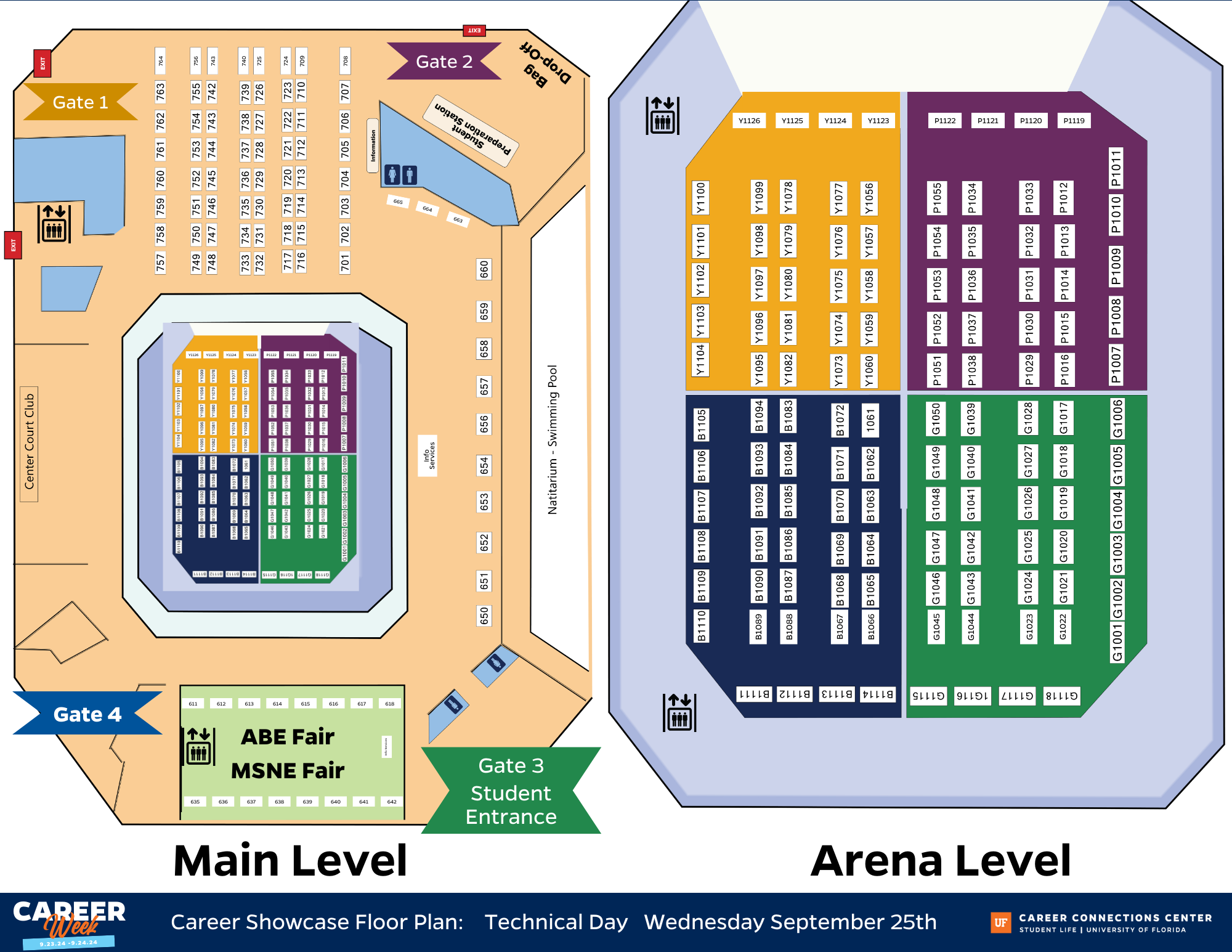 Career Showcase Map and Employer Information - Career Connections Center